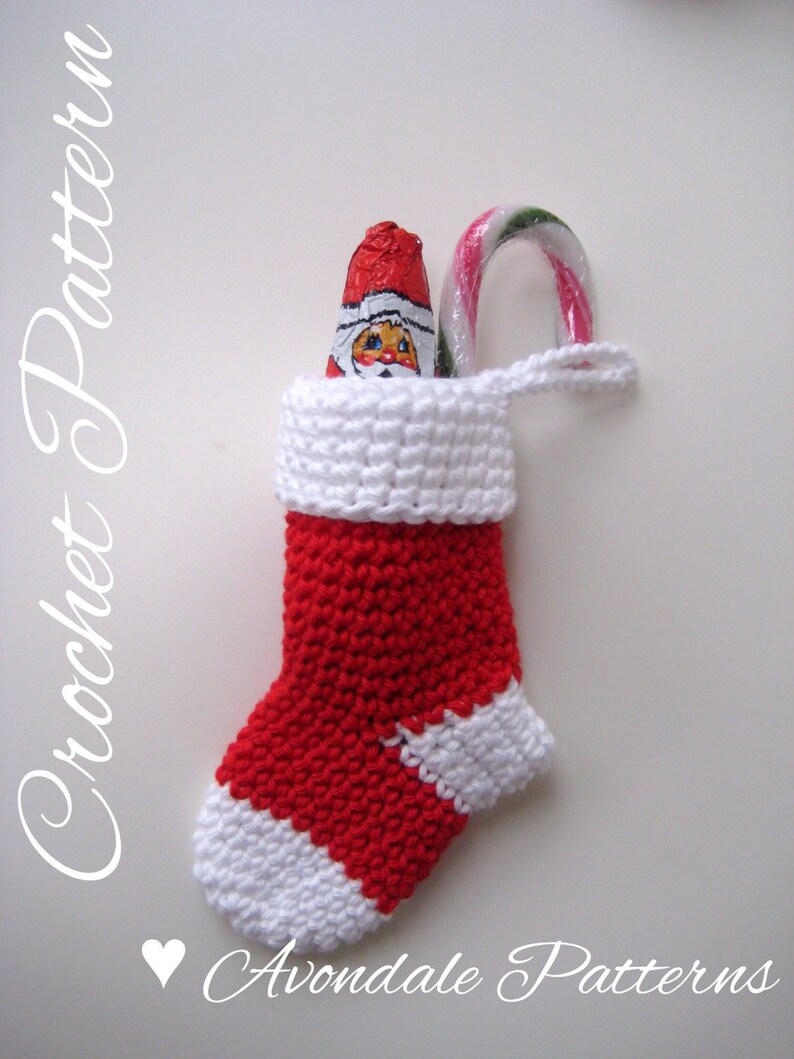 Crochet Pattern Christmas Stocking Santa Socks PDF Patt No25 | Etsy