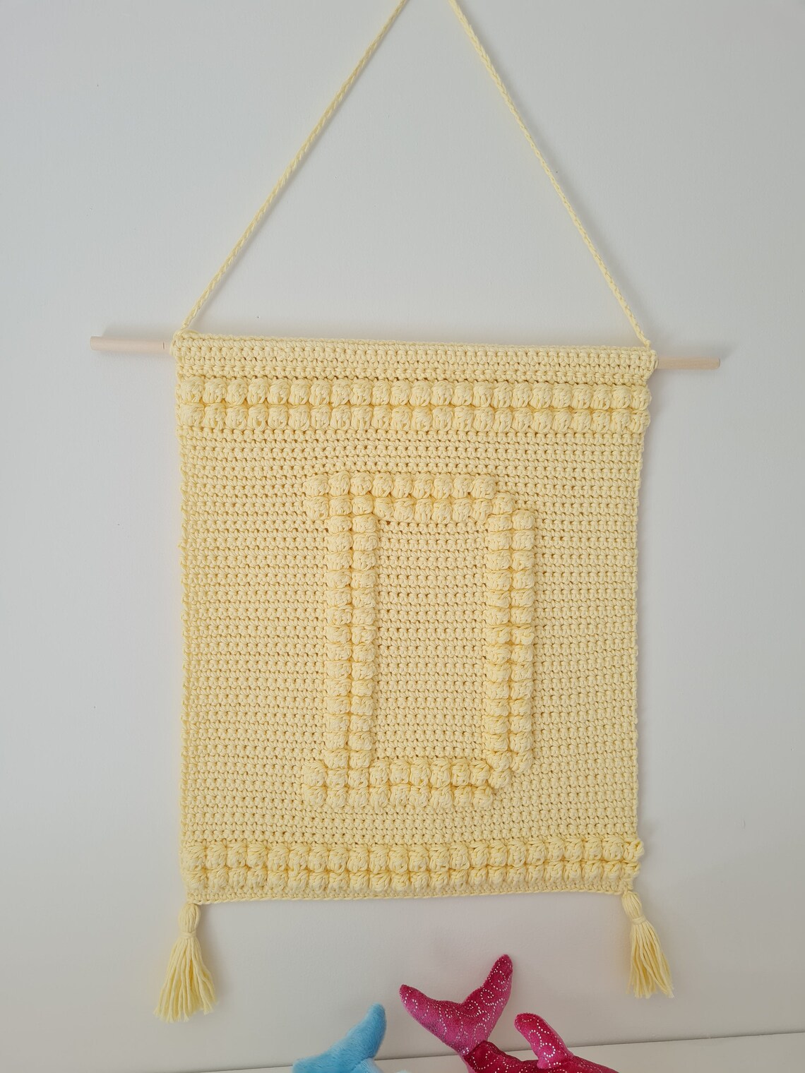 Crochet Letter Pattern, Letter D, Wallhanging PDF, UK & US Terms No104 ...