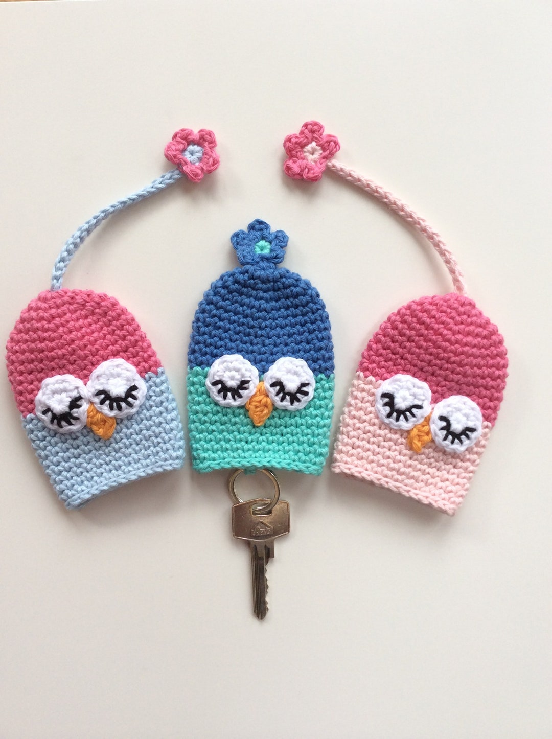 Crochet Pattern Owl Key Cosy, Keycover, Instant Download Pdf, Keycozy ...