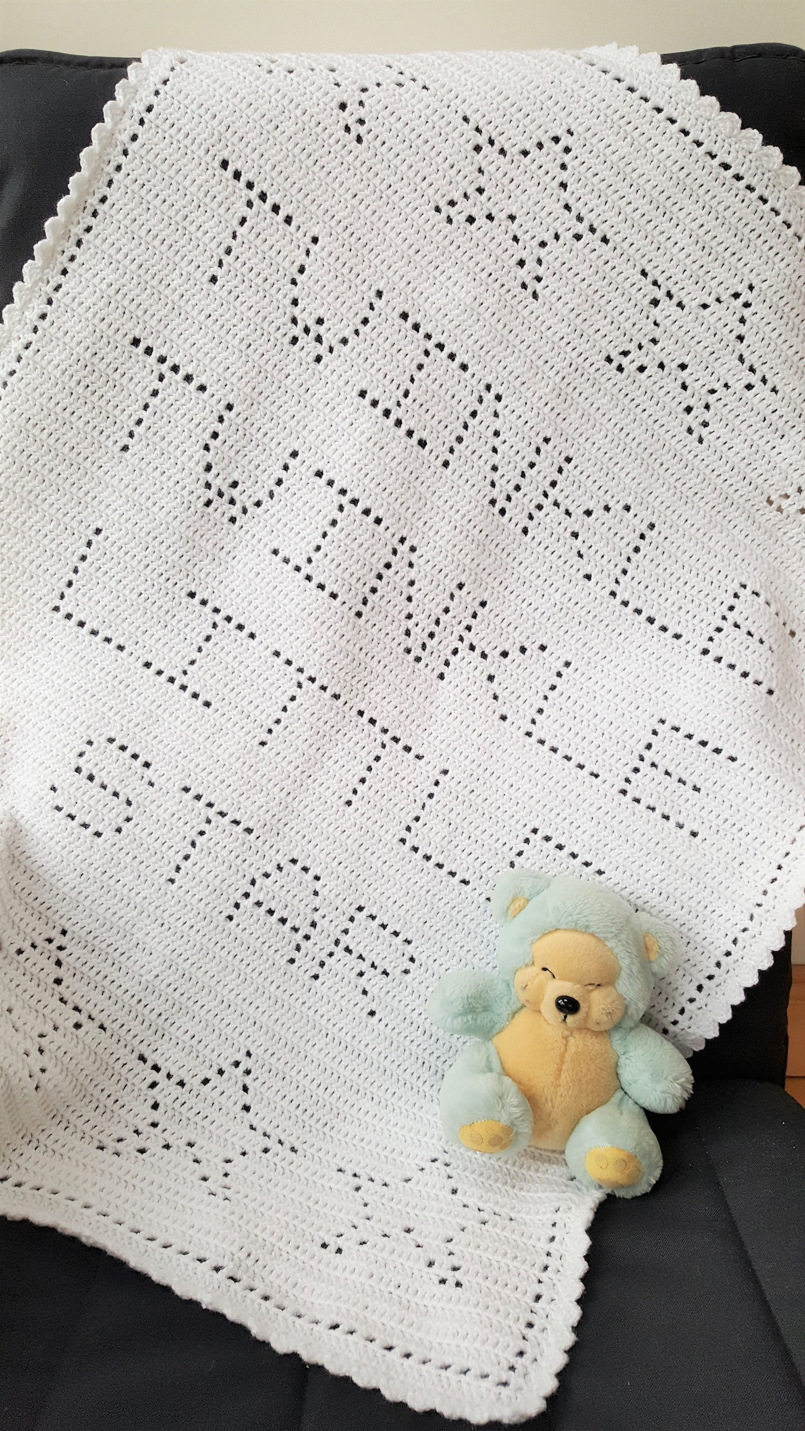 Crochet Blanket Pattern Twinkle Twinkle Little Star Filet | Etsy