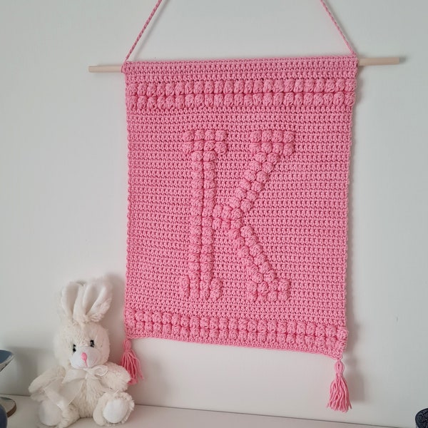 Letter K Crochet - Etsy