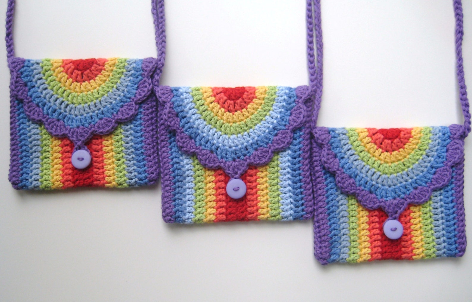 Crochet bag Pattern Rainbow purse bag INSTANT DOWNLOAD PDF - Etsy México
