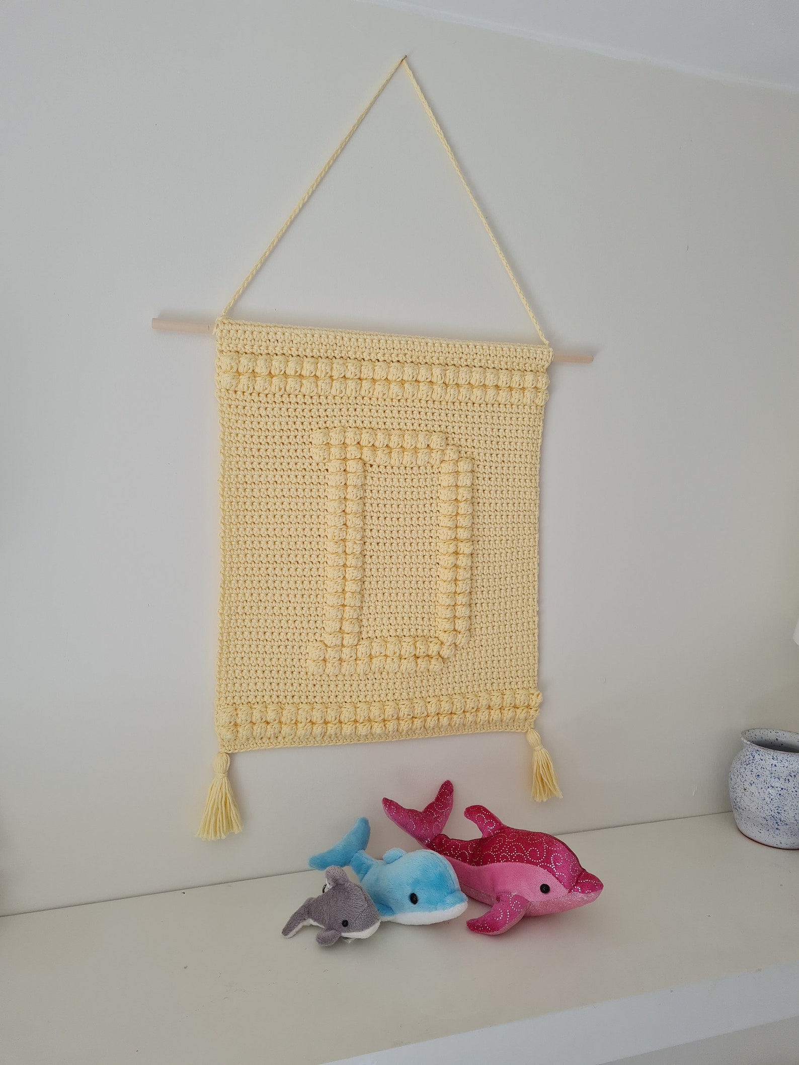 Crochet Letter Pattern, Letter D, Wallhanging PDF, UK & US Terms No104 ...