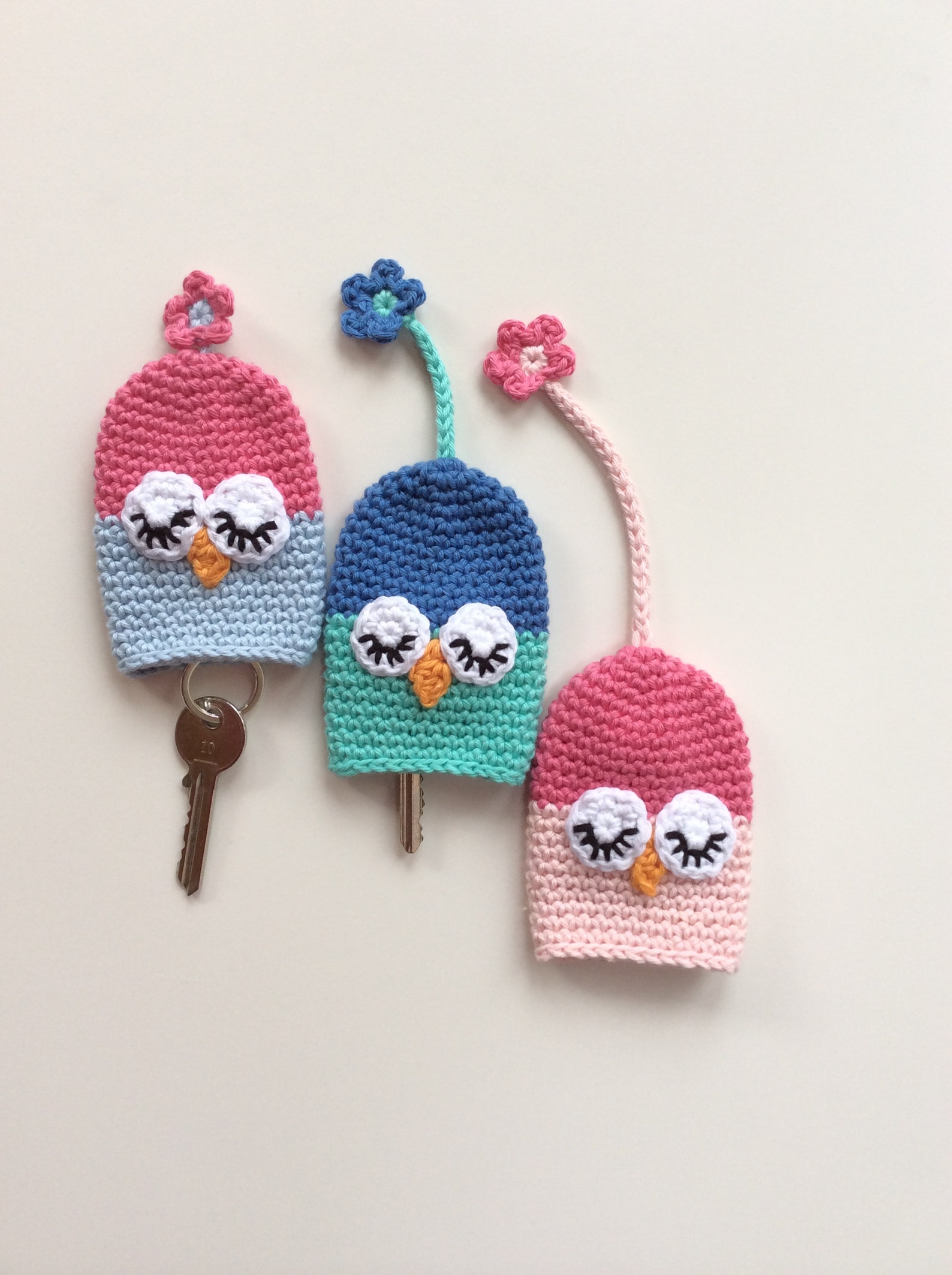 Crochet Pattern Owl Key Cosy Keycover Instant Download Pdf - Etsy
