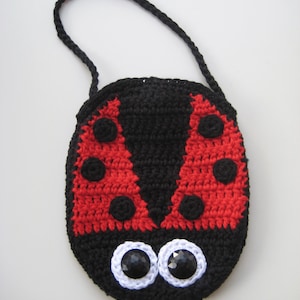 Crochet Bag Pattern Ladybird Purse Bag Instant Download PDF, Mummy and ...