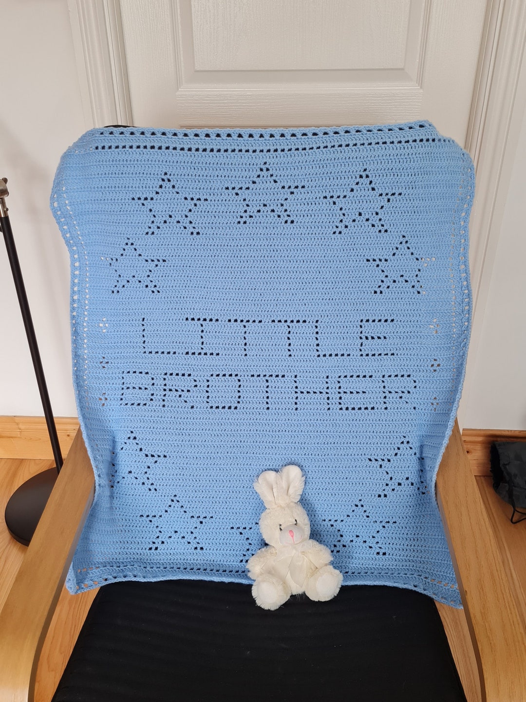 Crochet Blanket Pattern Little Brother Filet Blanket PDF, US Crochet ...