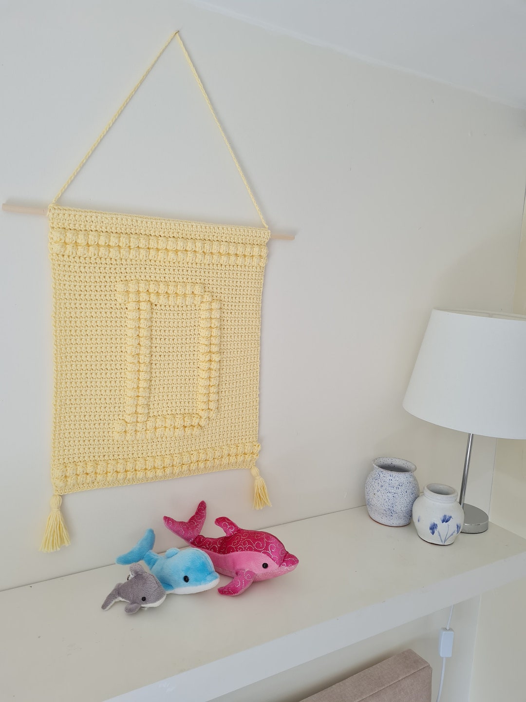 Crochet Letter Pattern, Letter D, Wallhanging PDF, UK & US Terms No104 ...