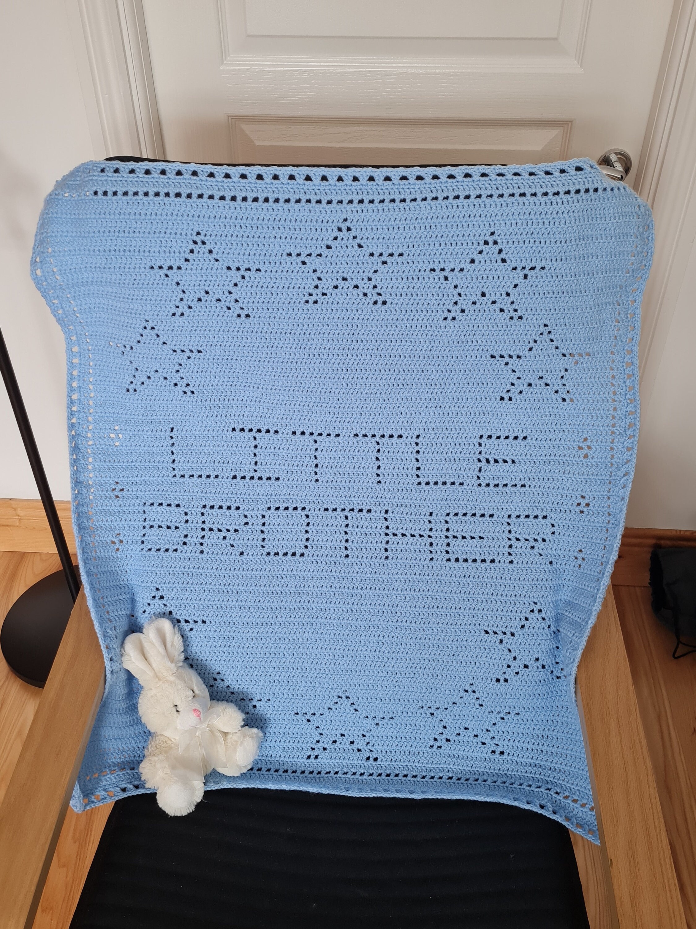 Crochet Blanket Pattern Little Brother Filet Blanket PDF, US Crochet ...