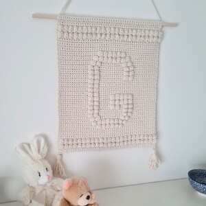 Crochet Pattern Letter G Wall Hanging, PDF, UK & US Terms No107 ...