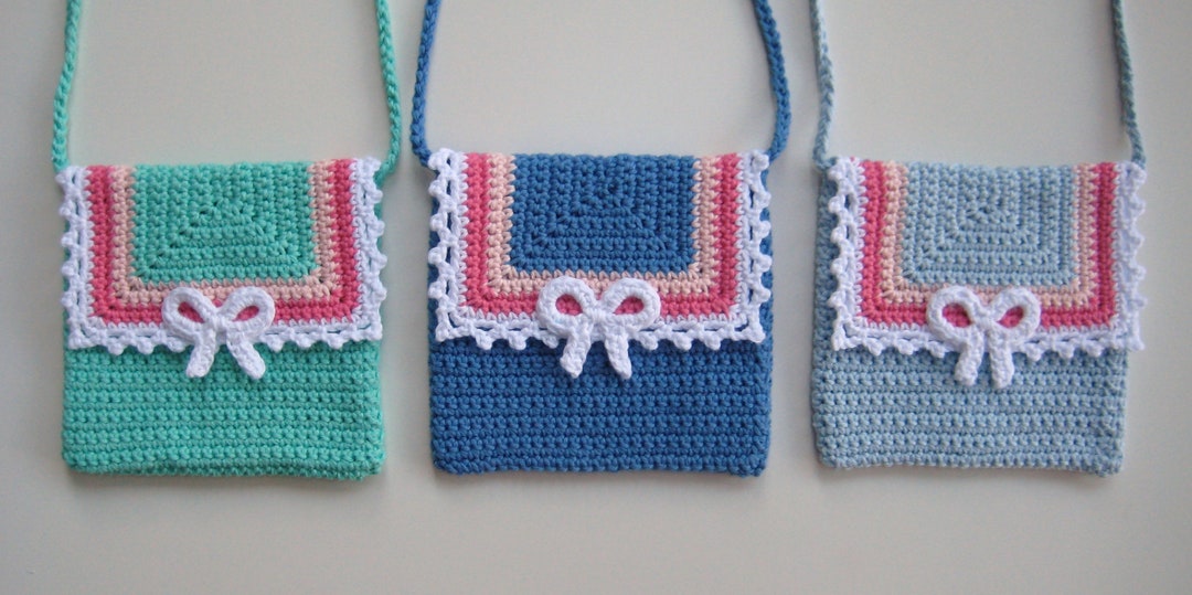 Crochet Bag Pattern Lace and Bow Bag PDF Patt No22 Uk and Us Terms ...