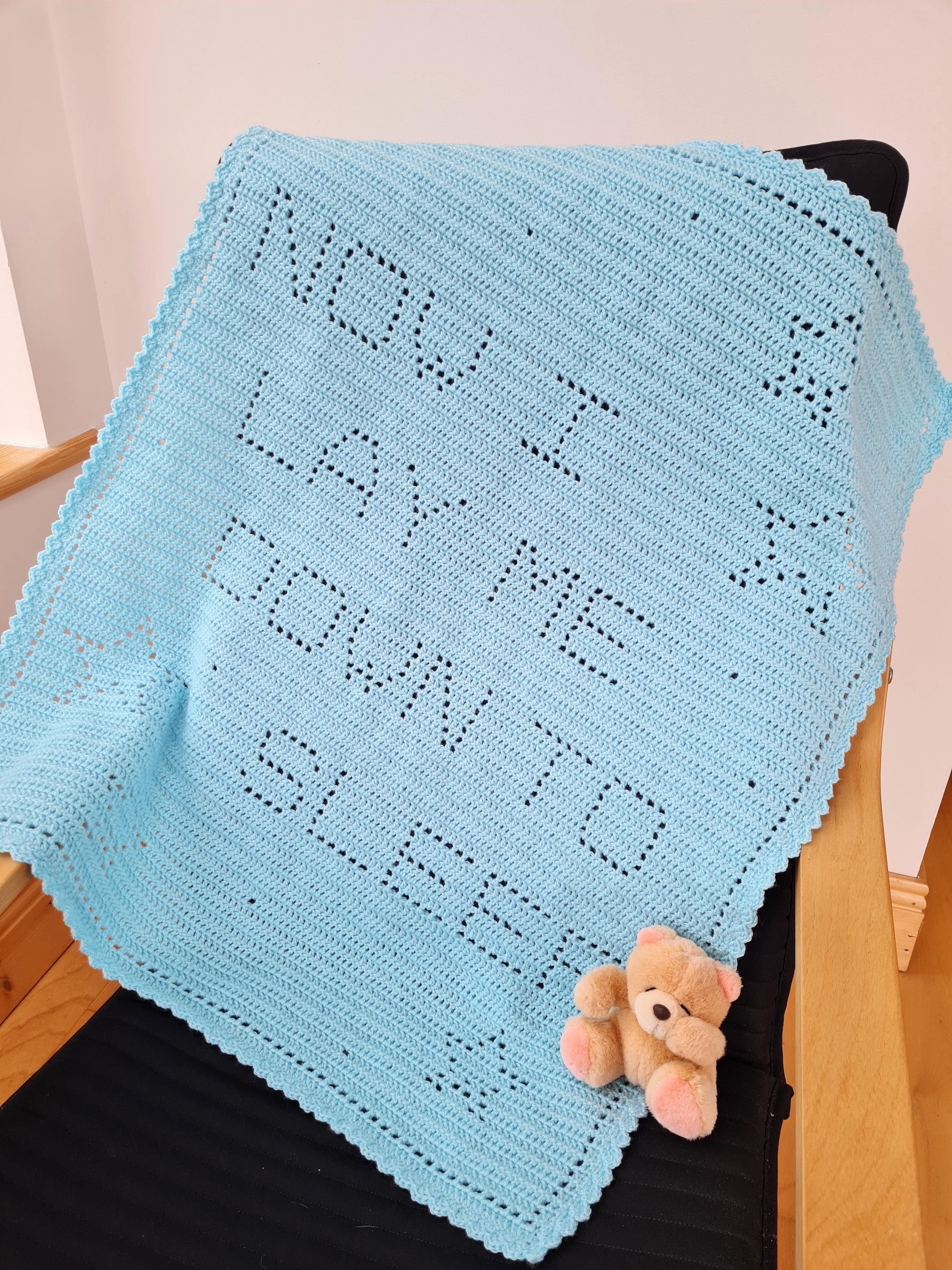 Crochet Blanket Pattern Now I Lay Me Down to Sleep Filet Blanket PDF ...