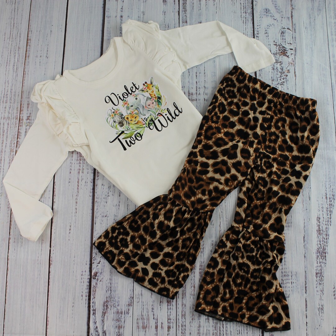 Two Wild Girl Birthday Outfit 2nd Jungle Personalized Shirt - Etsy