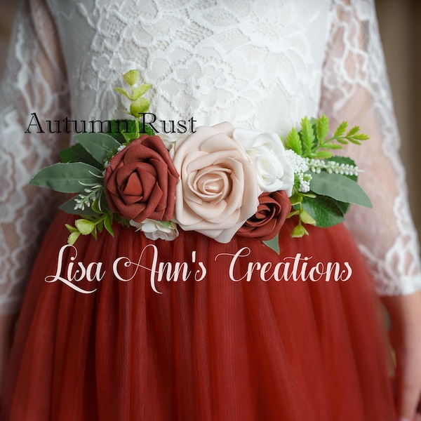 Flower Sash - Etsy