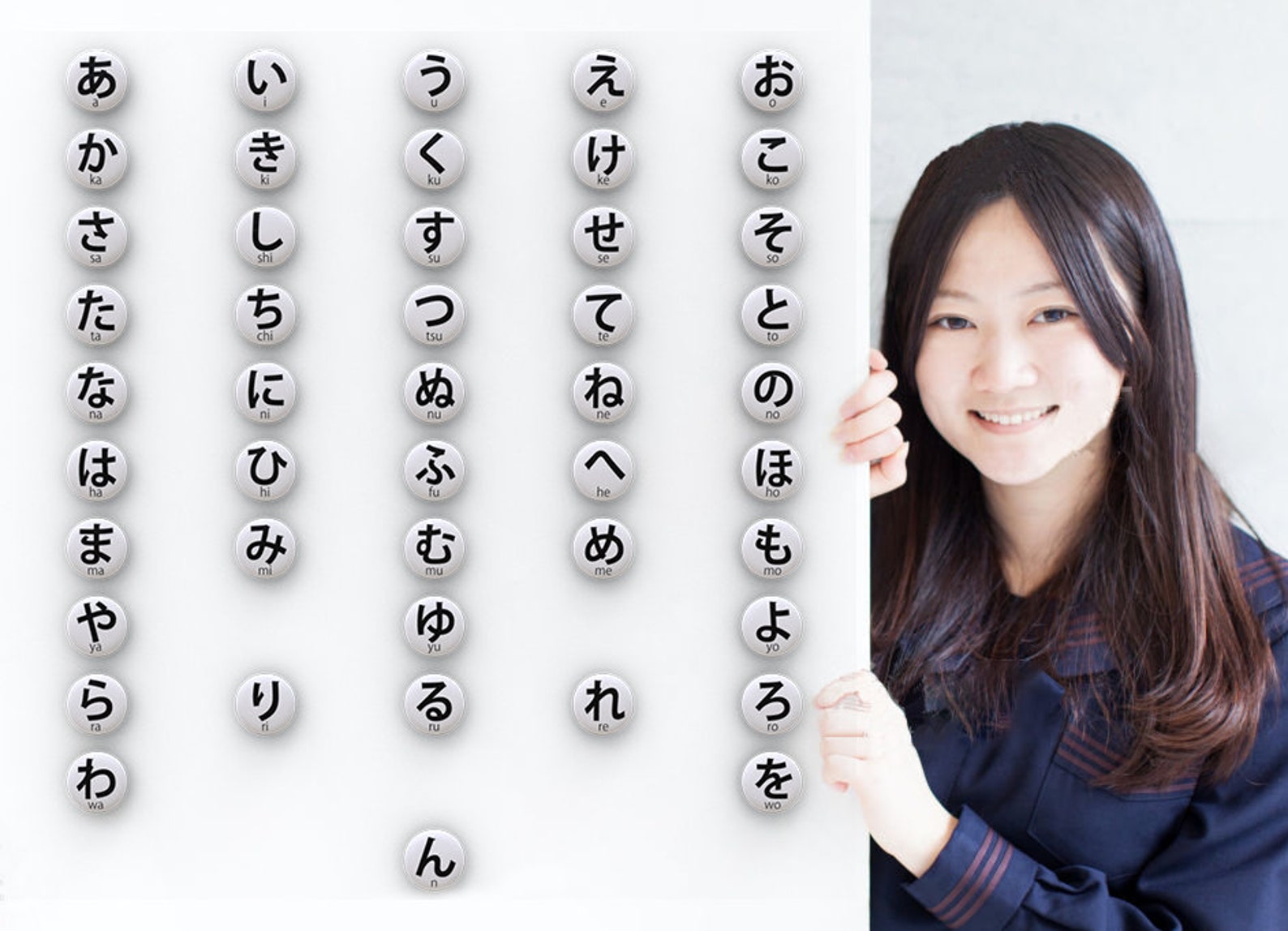 Hiragana & Katakana Magnet Sets for Japanese Learning 46 | Etsy