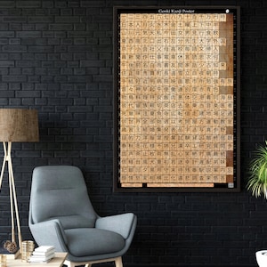 Genki Kanji Poster Japanese Language Learning Poster (24"x36" High ...