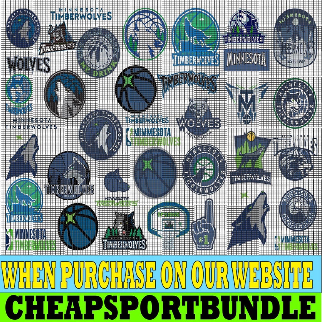 Bundle 42 Files Minnesota-timberwolves Basketball Team Svg - Etsy