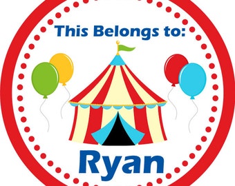 Circus Name Tags - Etsy