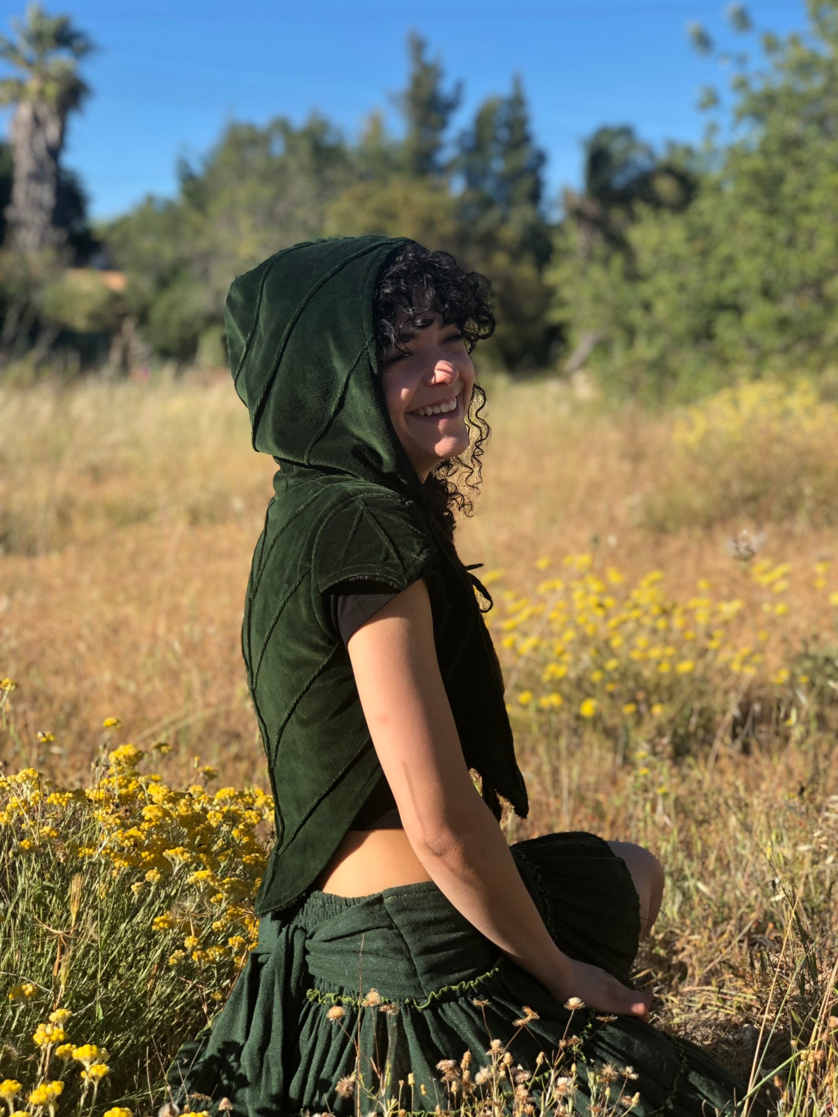 Pixie Leaf Hood Vest Fairy Clothing Elf Hood Vest Elven | Etsy