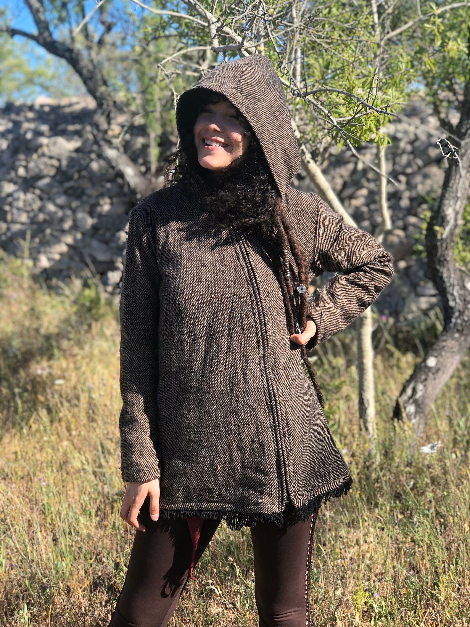 Hood Jacket Elven Hood Coat Bohemian Jacket Gypsy Jacket | Etsy