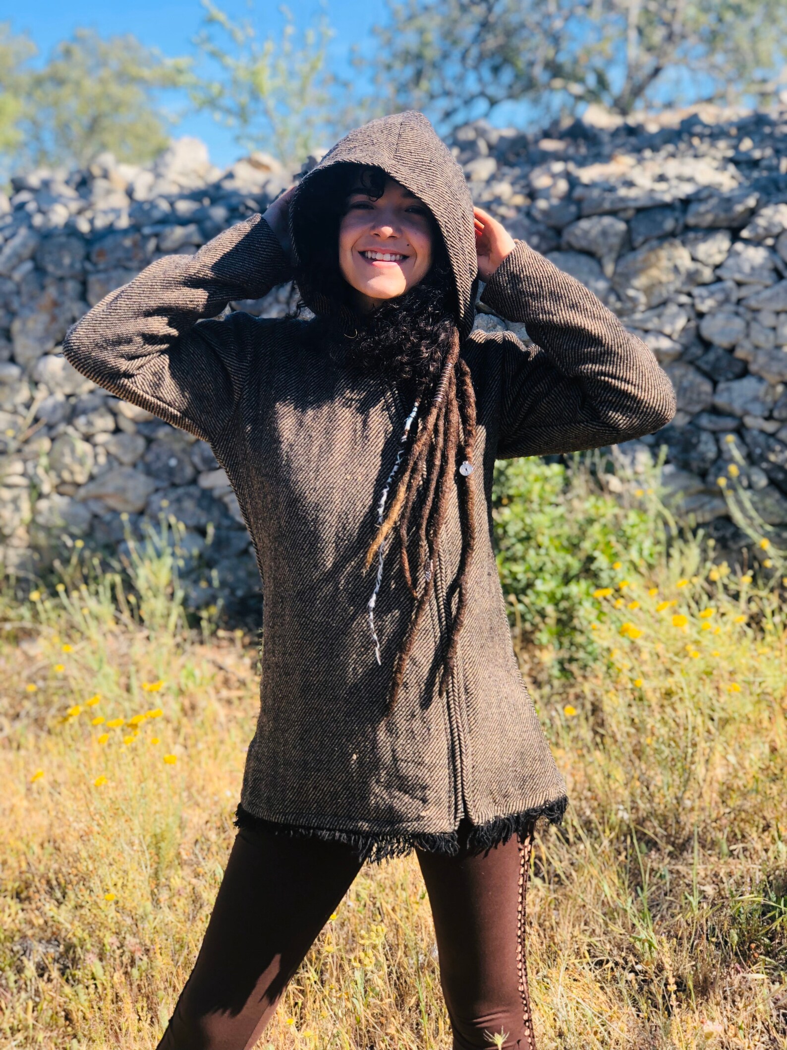 Hood Jacket Elven Hood Coat Bohemian Jacket Gypsy Jacket | Etsy