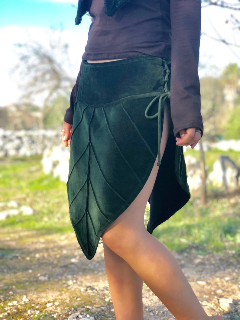 Fairy Pixie Leaf Skirt Forest Skirt Faerie Skirt Elf Skirt | Etsy
