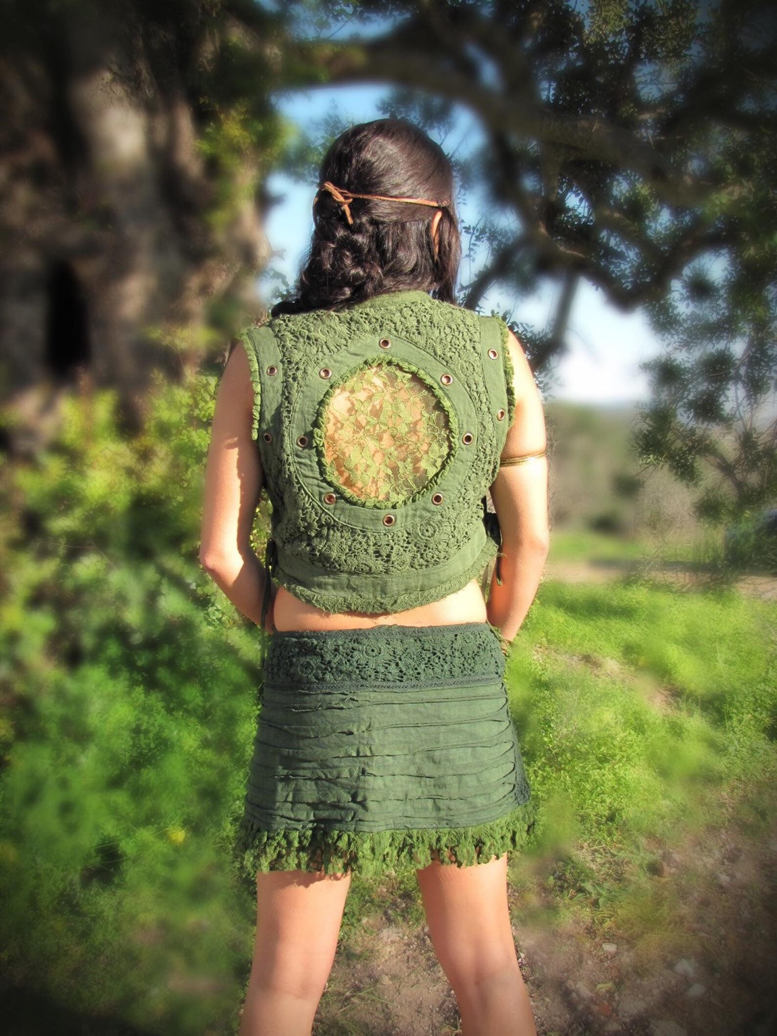 Elven Vest Fairy Vest Burlesque Vest Steampunk Vest Forest | Etsy