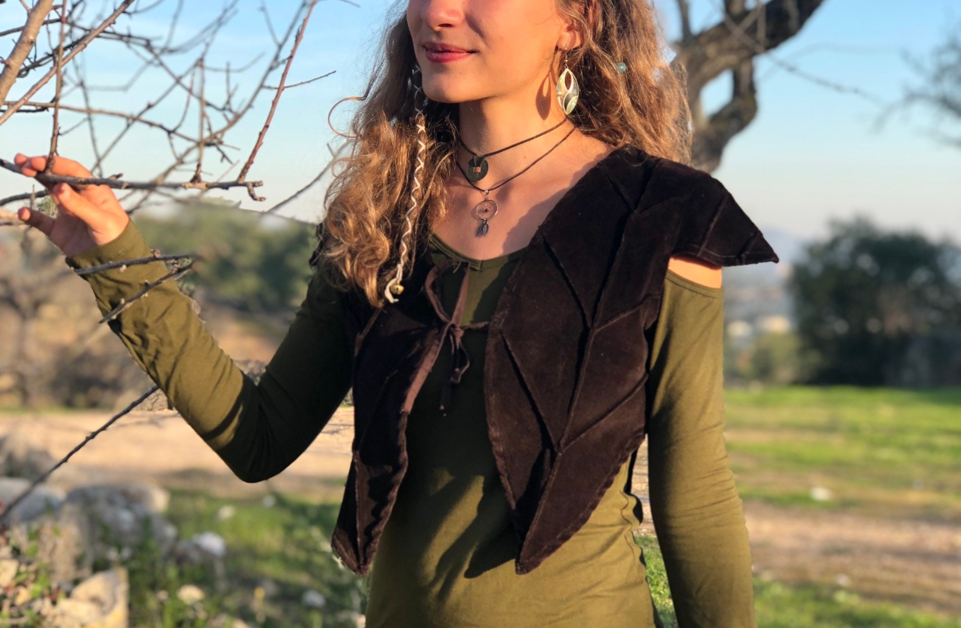 Fairy Pixie Leaf Vest Forest Vest Elf Vest Woodland Vest | Etsy