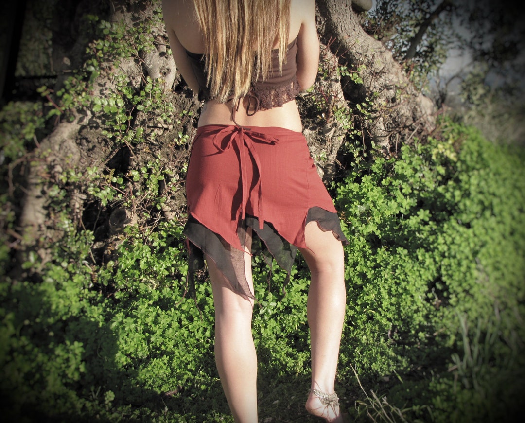 Layered Asymmetric Faerie Skirt: Festival Pixie Clothing - Etsy