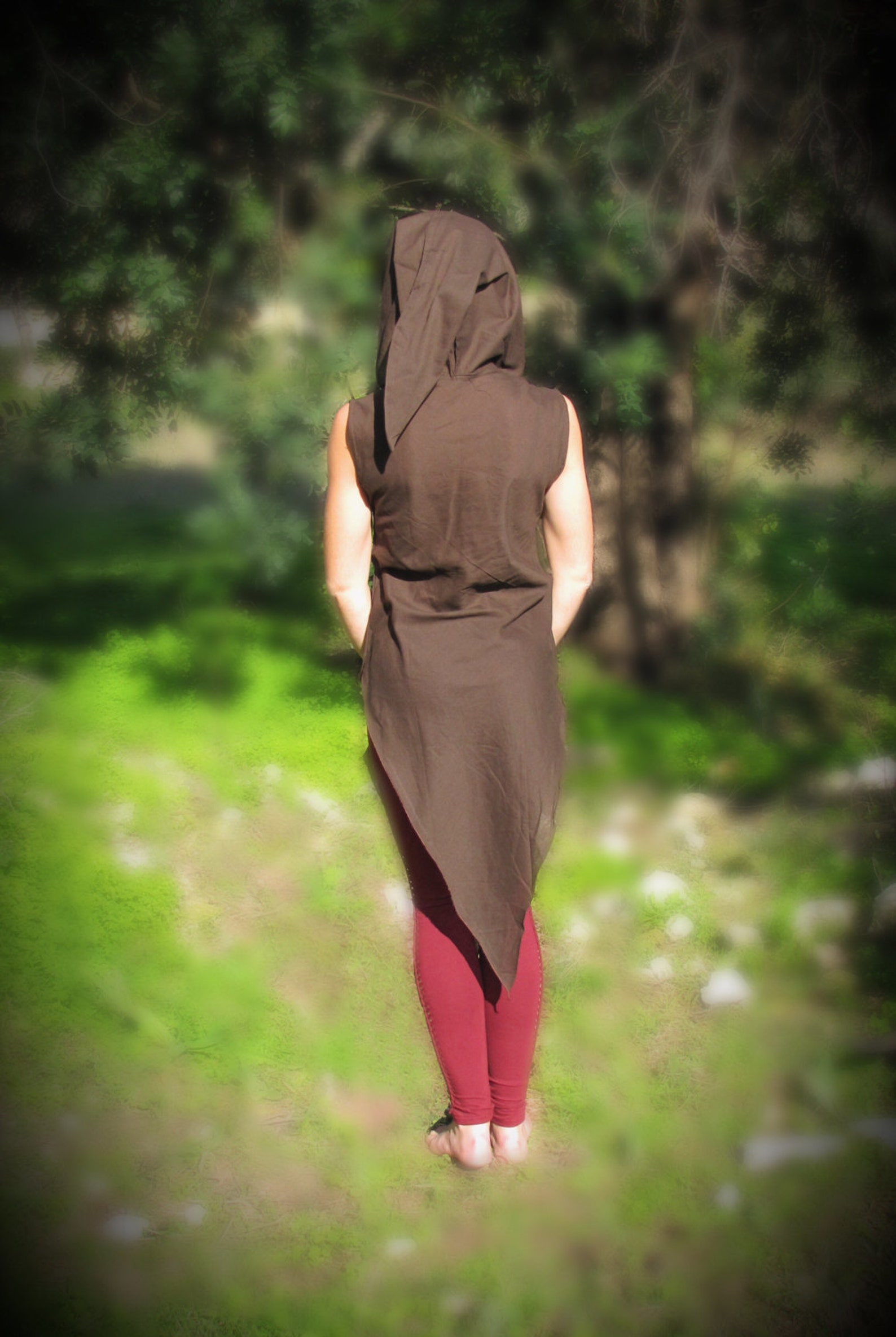 Fairy Green Hood Tunic Fairy Pixie Hood Top Elven Hood - Etsy