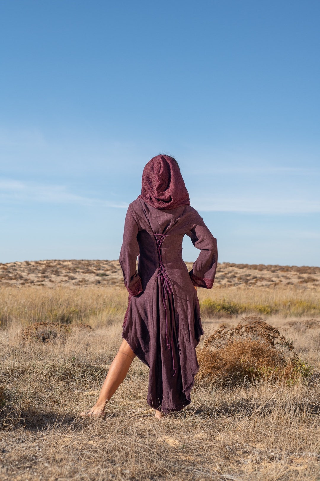 High Low Jacket, Fairy Pixie Hood Jacket, Elven Jacket, Festival Jacket ...