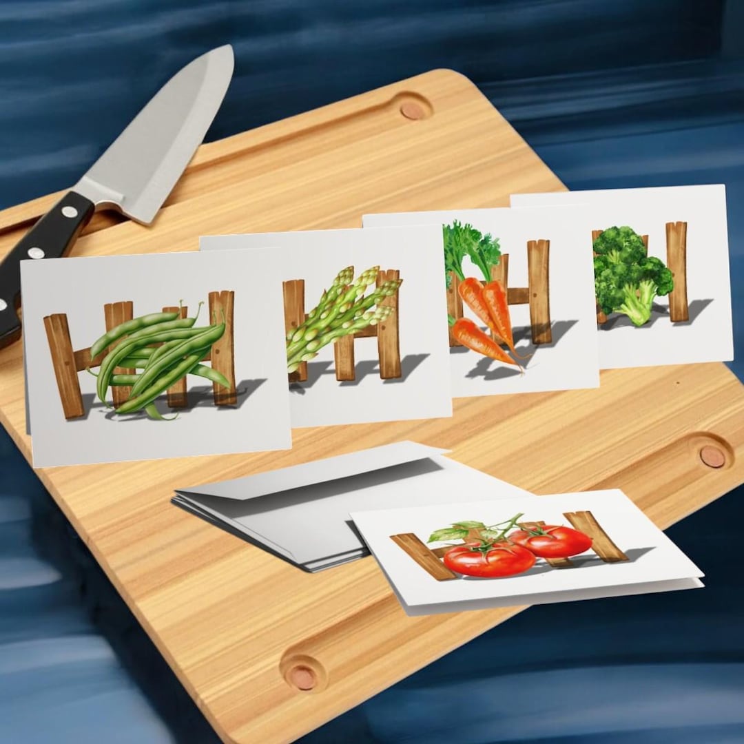 Vegetable Essentials Blank Cards With Envelopes Collection: Broccoli ...
