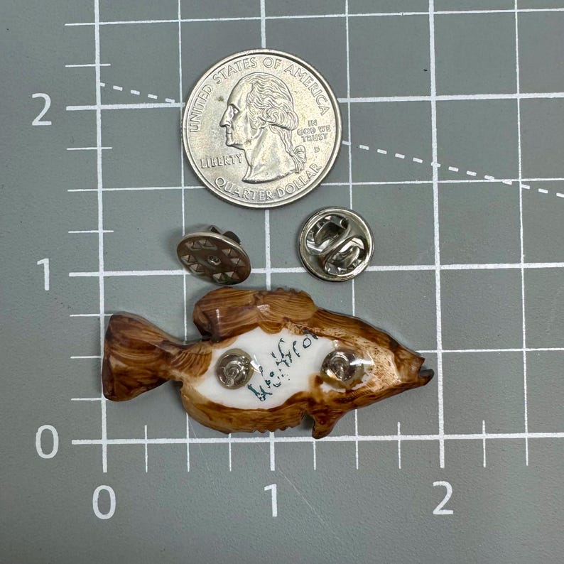 Hand Carved Bone Black Crappie Hat Pin, Angler Gift - Etsy