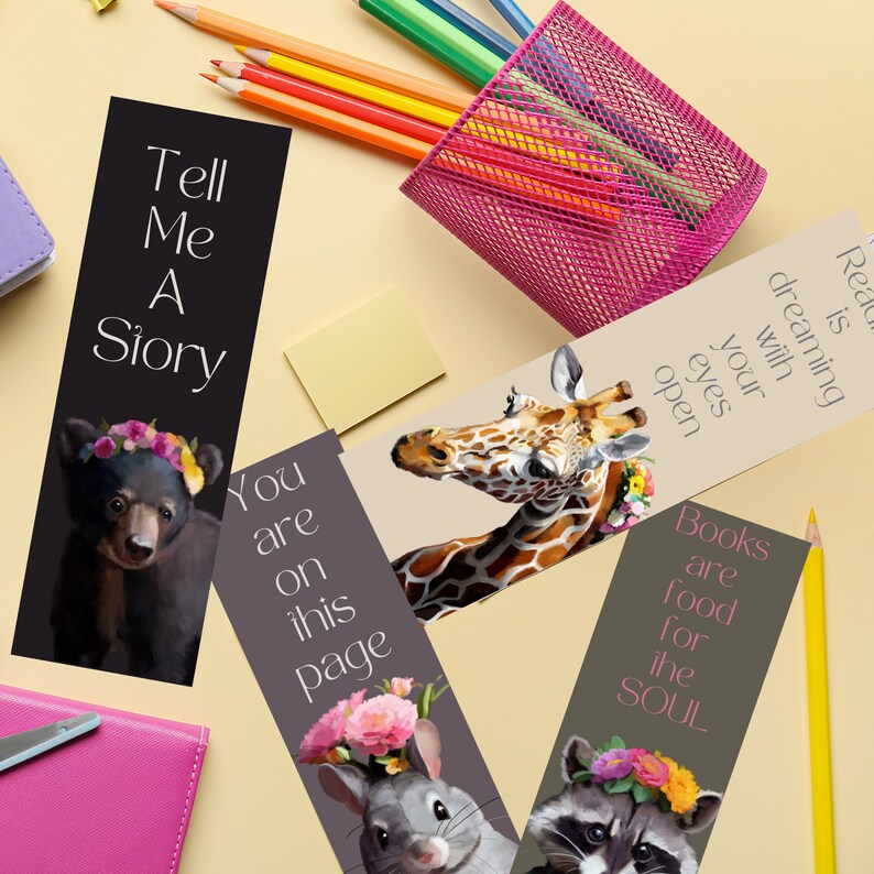 Printable Digital Download Bookmarks for Children, Teachers, Homeschool ...
