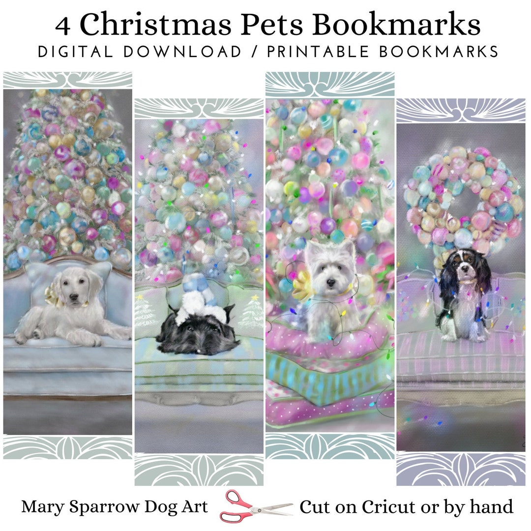 Printable Christmas Bookmark BUNDLE Digital Download Canva - Etsy