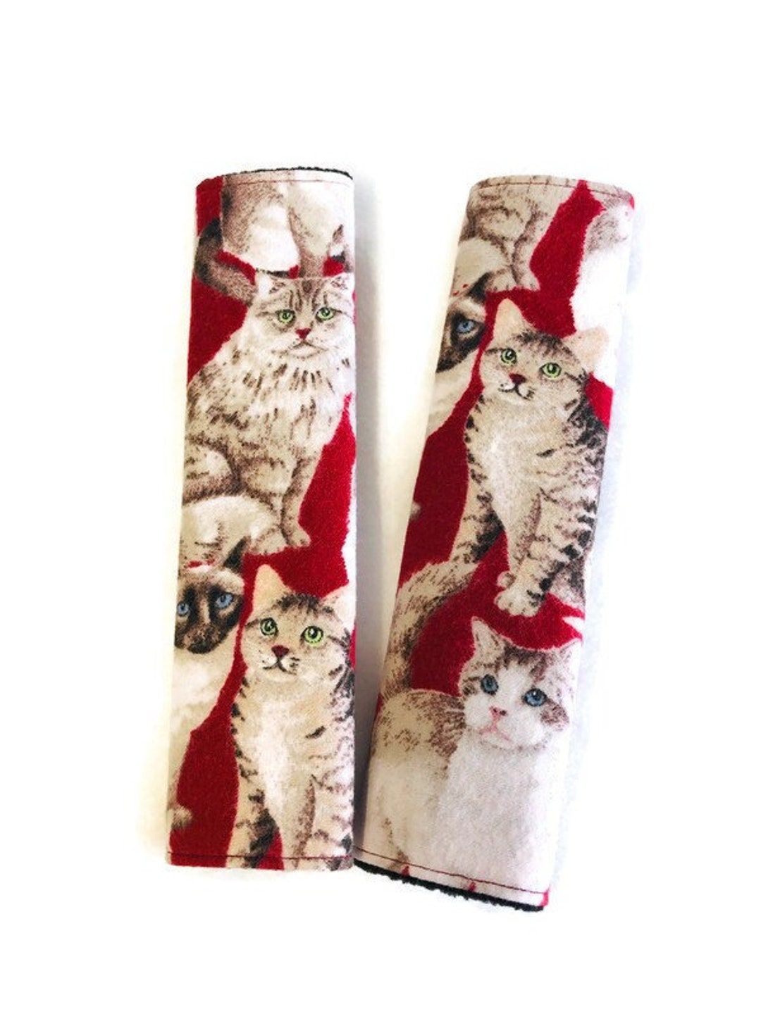 2 Cute Cat Design Deep Red Car Seat Belt Covers/ Car Strap Covers - Etsy