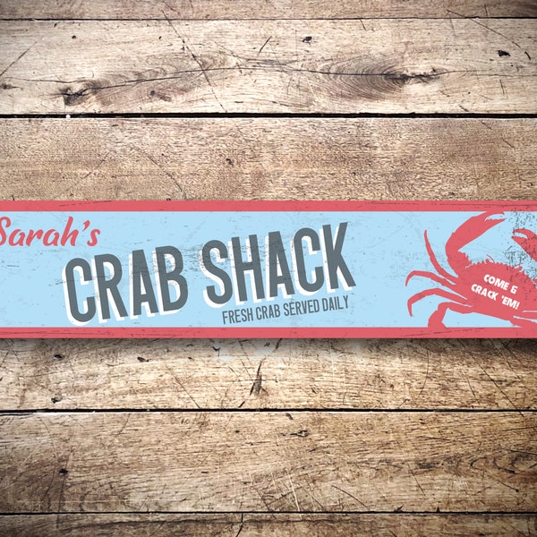 Crab Shack Sign - Etsy