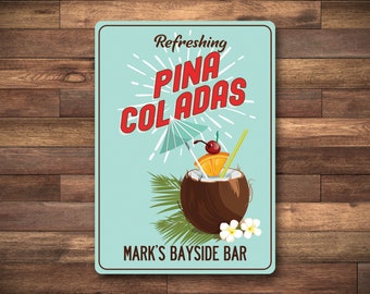 Tiki Bar Sign Personalized Tiki Bar Arrow Sign Open Sign - Etsy