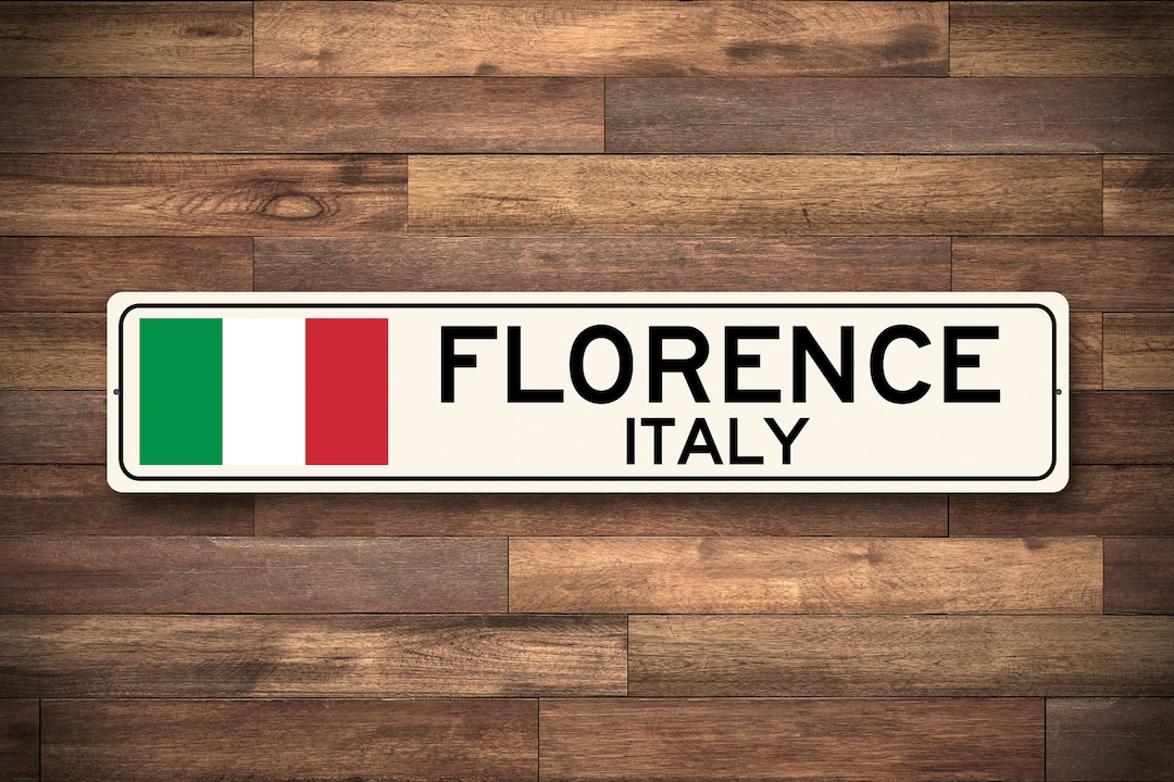 Italy Flag Sign, Metal Sign, City Name Sign, Custom Italy City Sign ...