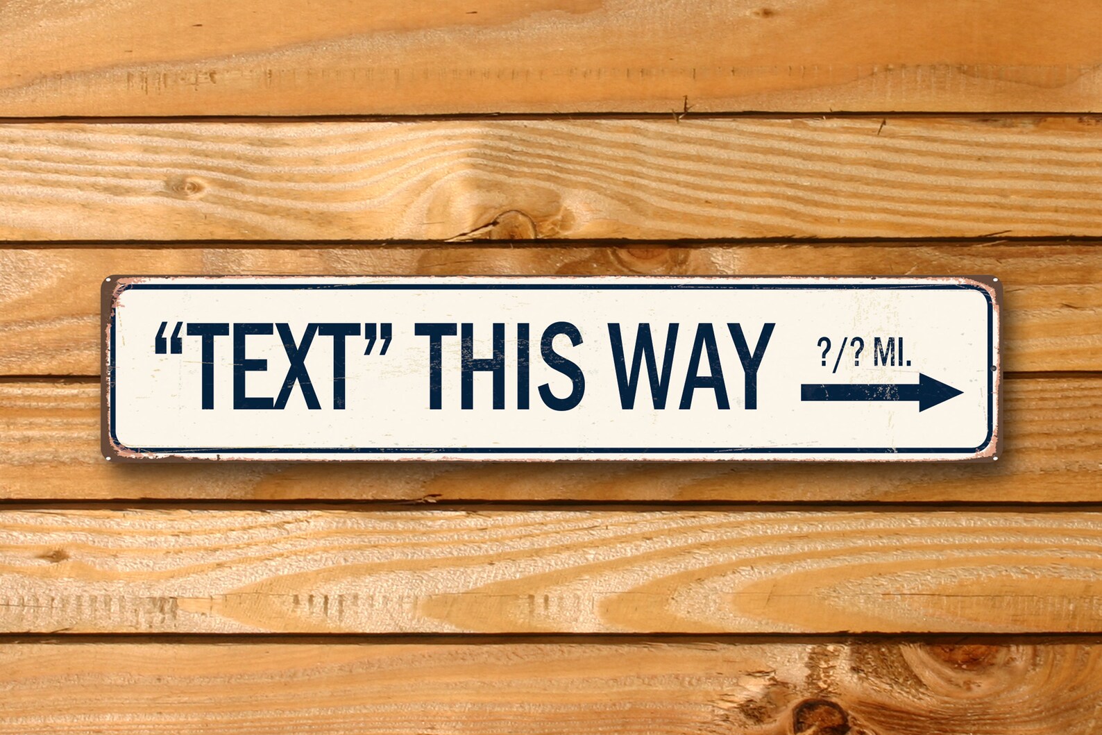 Personalized Beach This Way Sign, Rustic Aluminum Beach House Decor - Etsy