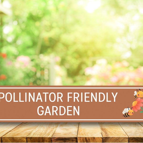 Pollinator Friendly Garden Sign - Etsy