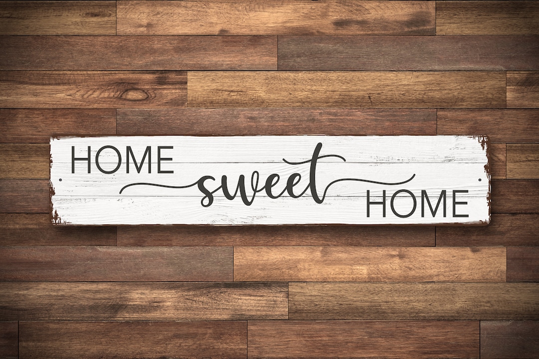 Home Sweet Home Sign, Home Wall Decor, Farmhouse Sign, House Decor Gift ...