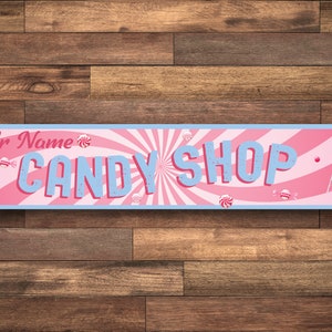 Candy Shop Sign, Candy Lover Gift, Personalized Candy Shop Sign, Snack ...
