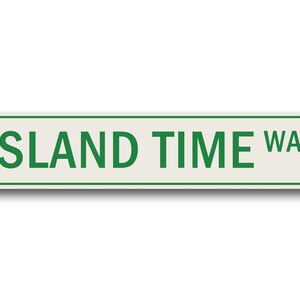 Island Time Way Sign, Beach Street Sign, Ocean Lover, Beach House Decor ...