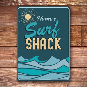 Surf Shack Sign, Custom Beach House Decor, Surfer Gift, Surfer Life ...