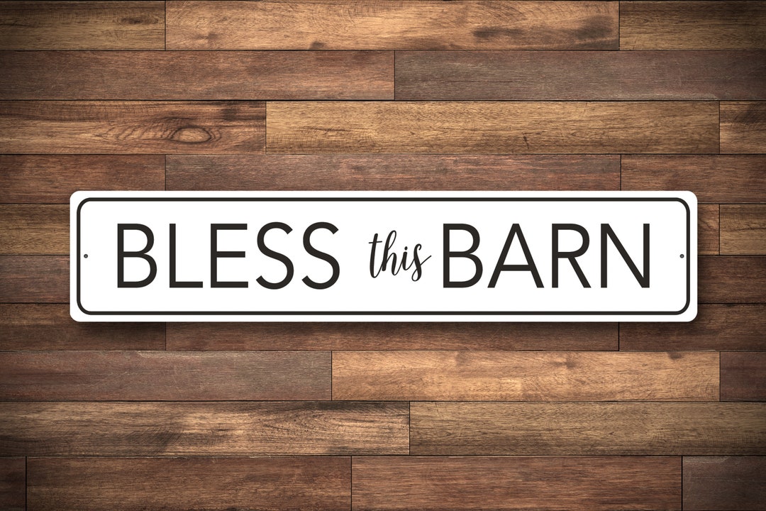 Bless This Barn Sign Barn Blessing, Personalized Country Decor, Barn ...