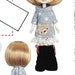 Petite Blythe Mini Pullip Dal Doll Cute Bear One Piece Dress and Boots ...