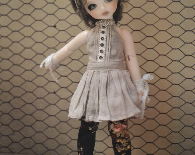 1/6 Yosd BJD Doll Sleeveless Mori Girl One Piece Dress Bracelet ...