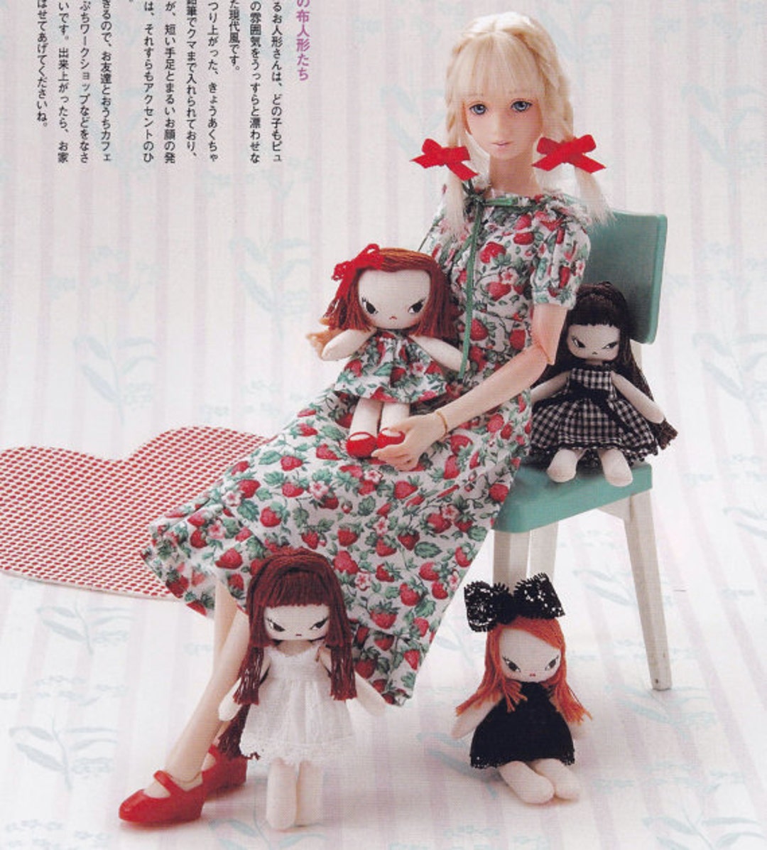 Miniature Ragdoll for 20cm 22 Cm 27cm Dolls Pdf TUTORIAL in Japanese ...