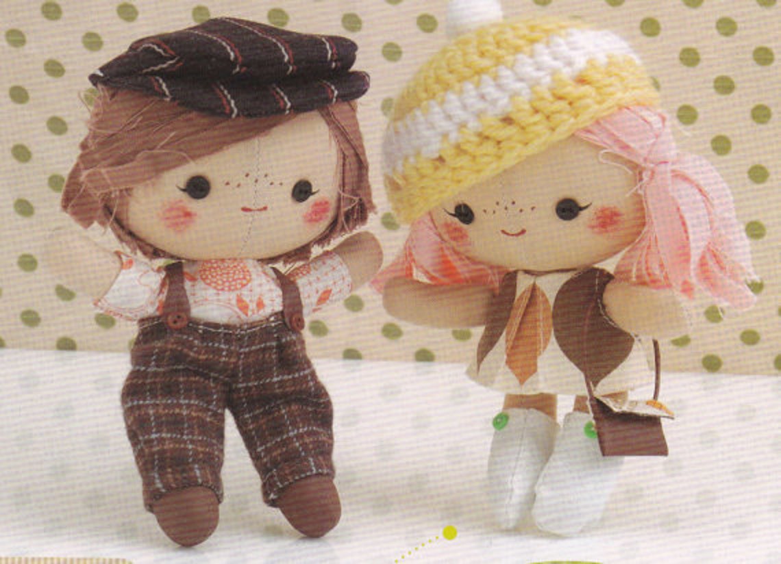 3 Cute Ragdolls Mascots Boy Girl Plush Dolls With Outfits - Etsy