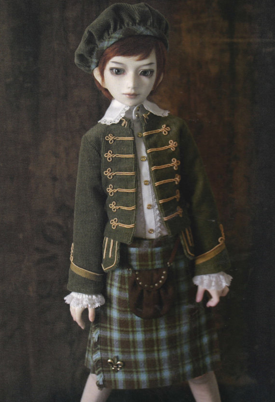 1/4 MSD BJD Unoa Doll Boy Scottish Highland Dress Set Kilt Sporran Pdf ...